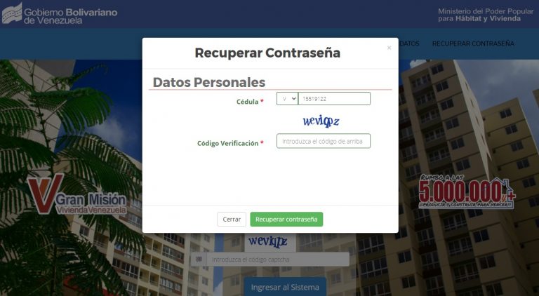 0800 MI HOGAR: REGISTRARSE PARA OBTENER UNA CASA